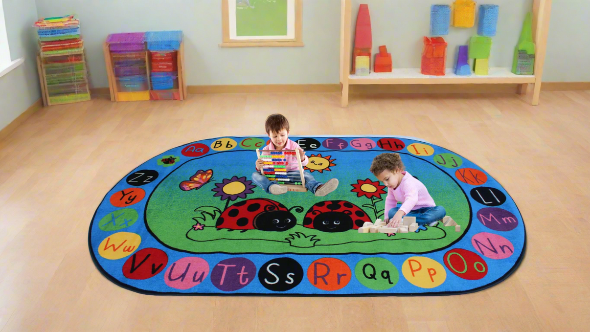 Bugs In A Rug Classroom Area Rug 8' x 10' - Kids Rug World