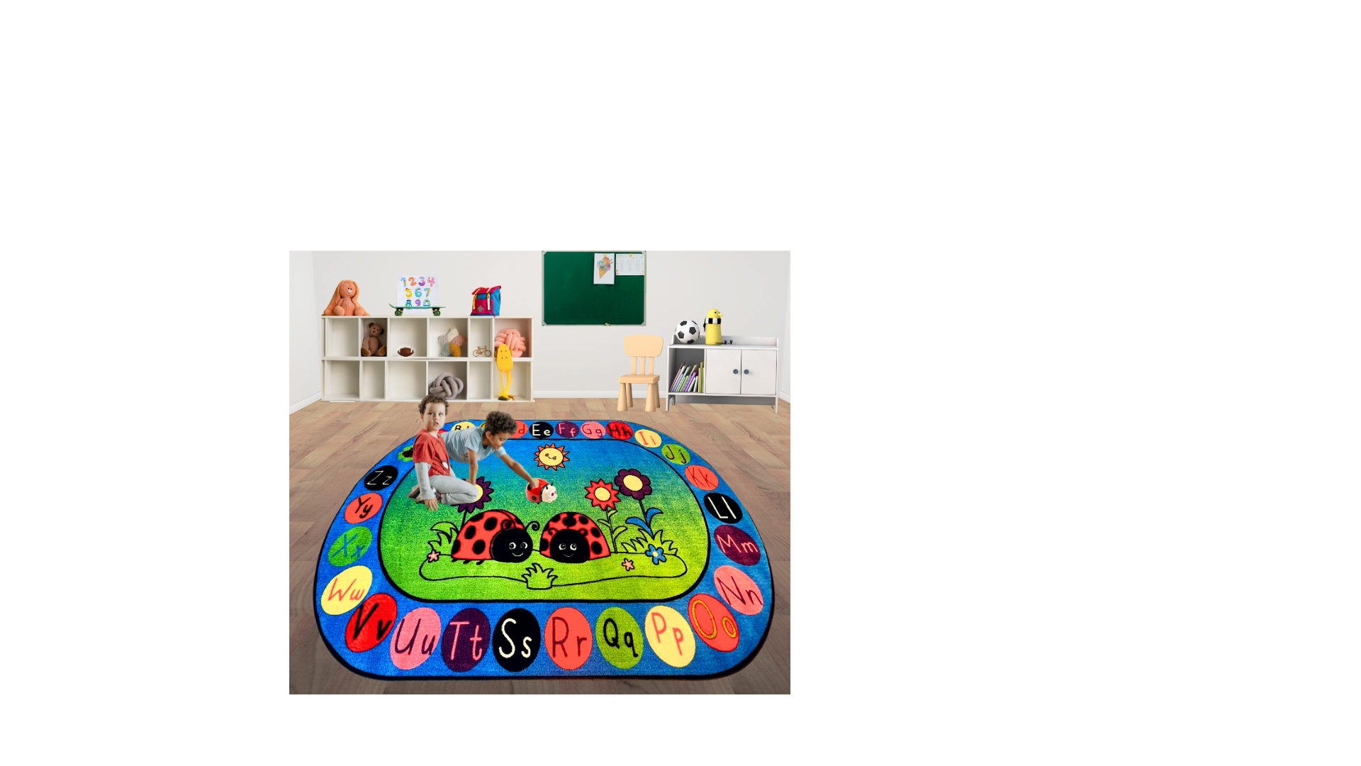 Bugs In A Rug Classroom Area Rug 8' x 10' - Kids Rug World